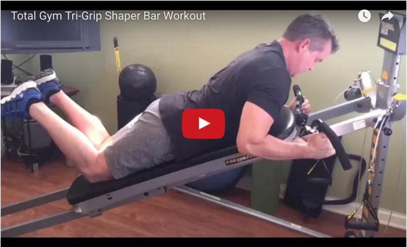 Total Gym Tri-Grip Shaper Bar Workout - Total Gym Pulse